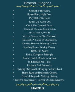 415+ Baseball Slogans & Taglines | Win Every Game!