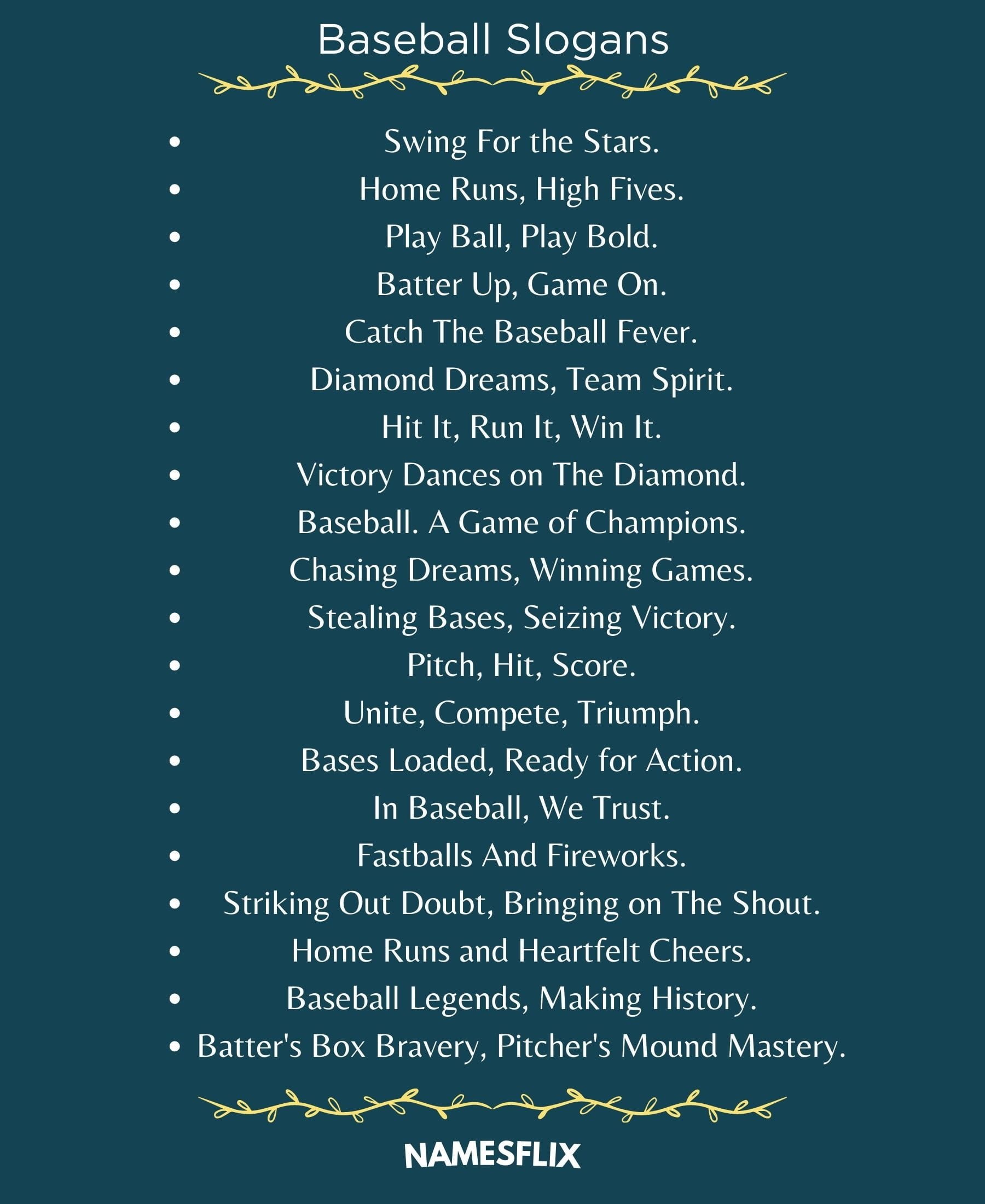 415+ Baseball Slogans & Taglines | Win Every Game!