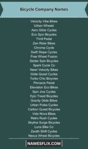 925+ Ultimate Bicycle Company Names Ideas