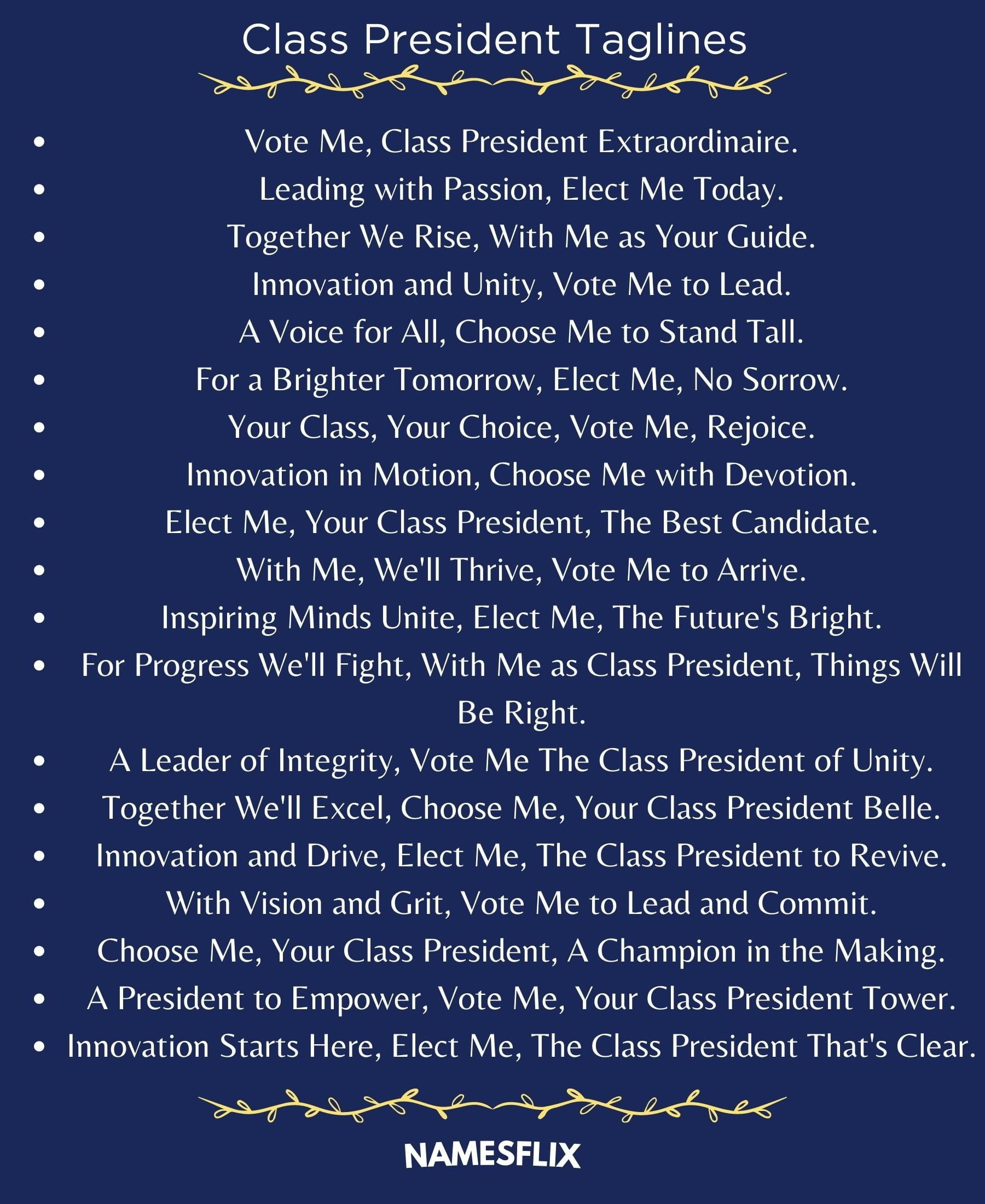 465+ Class President Slogans to Shine Bright