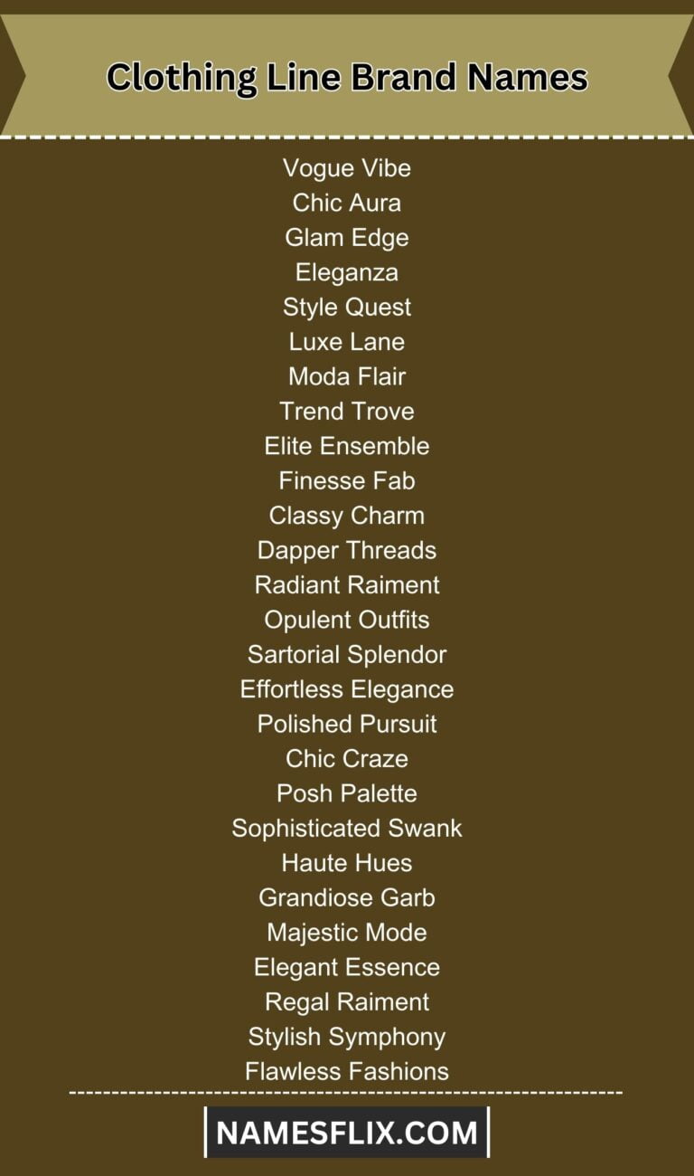 960+ Top Clothing Brand Names to Elevate Your Fashion Business