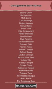 730+Catchy Consignment Store Names to Inspire Your Business