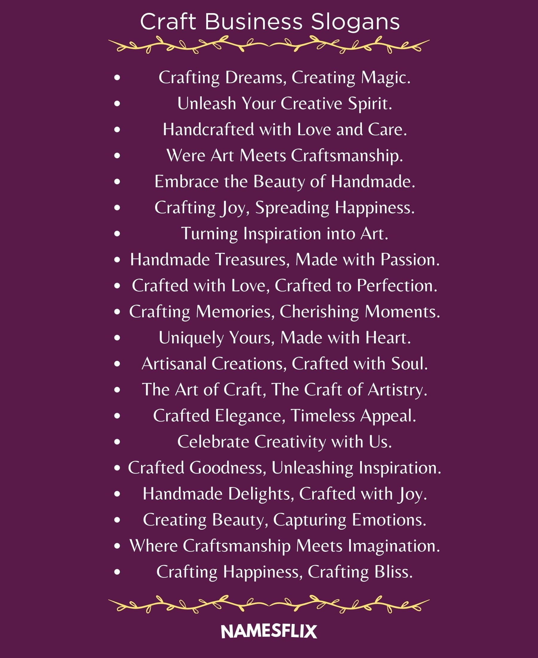 430+ Craft Business Slogans That Will Amaze You!