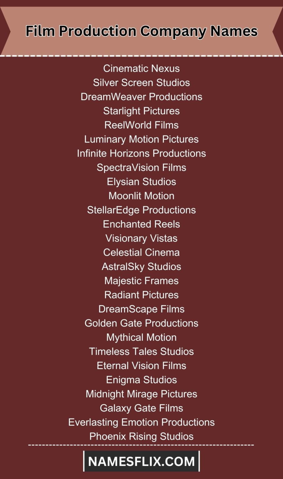 850+ Best Film Production Company Name Suggestions