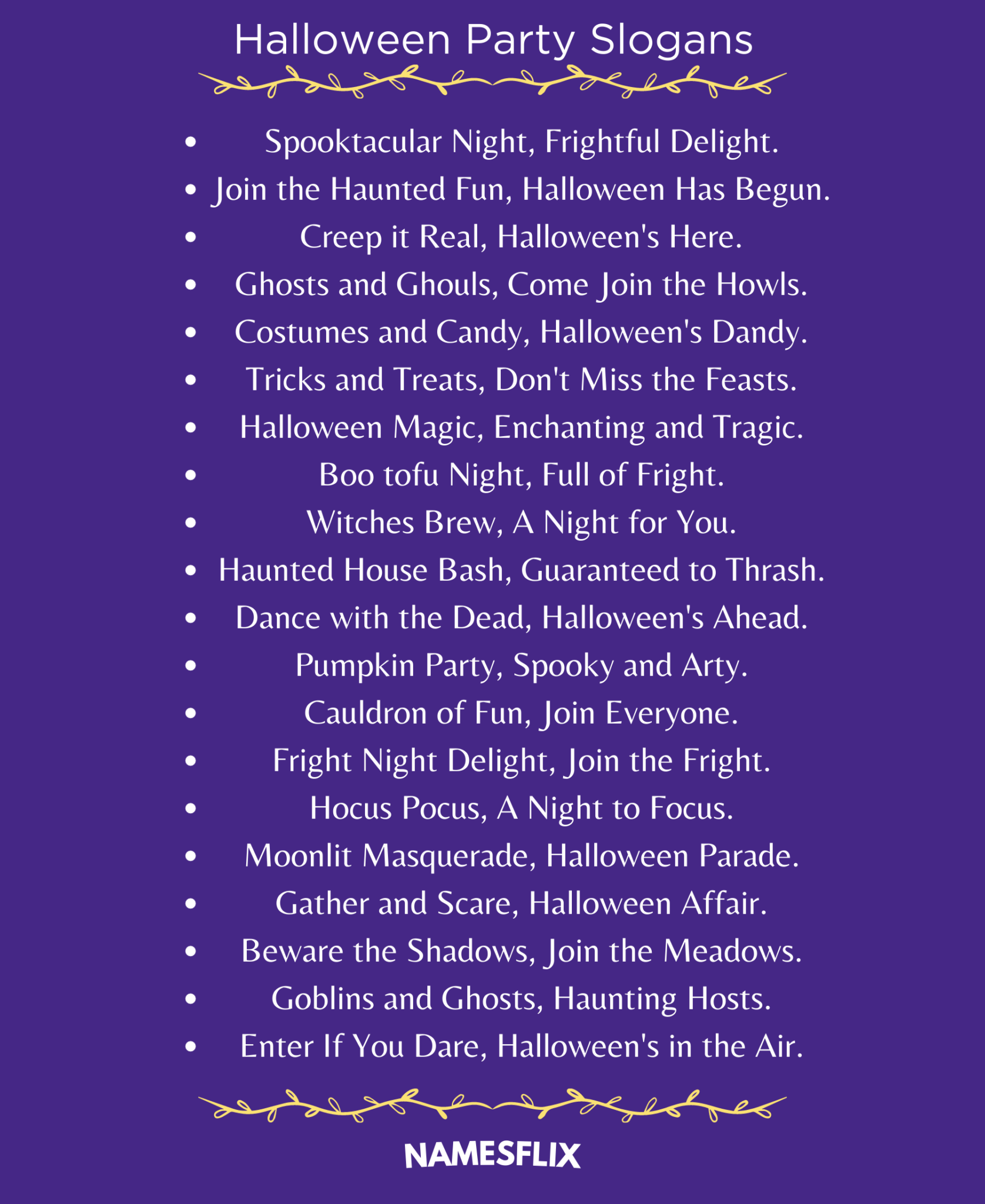 780+ Freaky Halloween Slogans Ideas