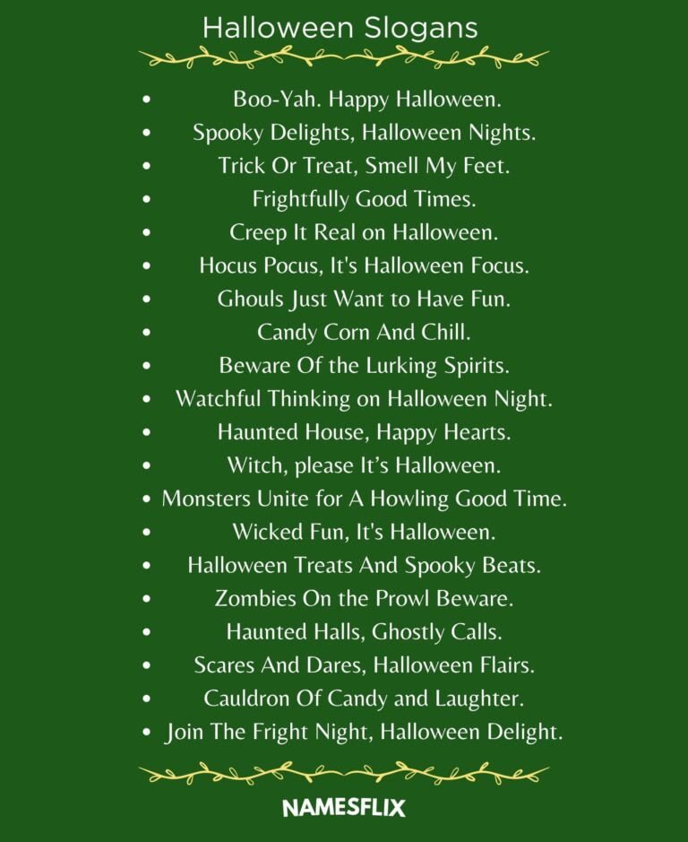 780+ Freaky Halloween Slogans Ideas