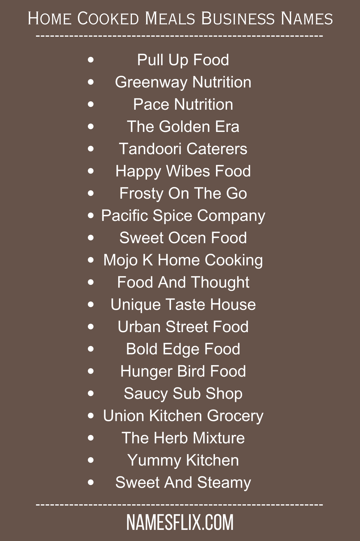 850+Stunning Homemade Food Business Names For Savor