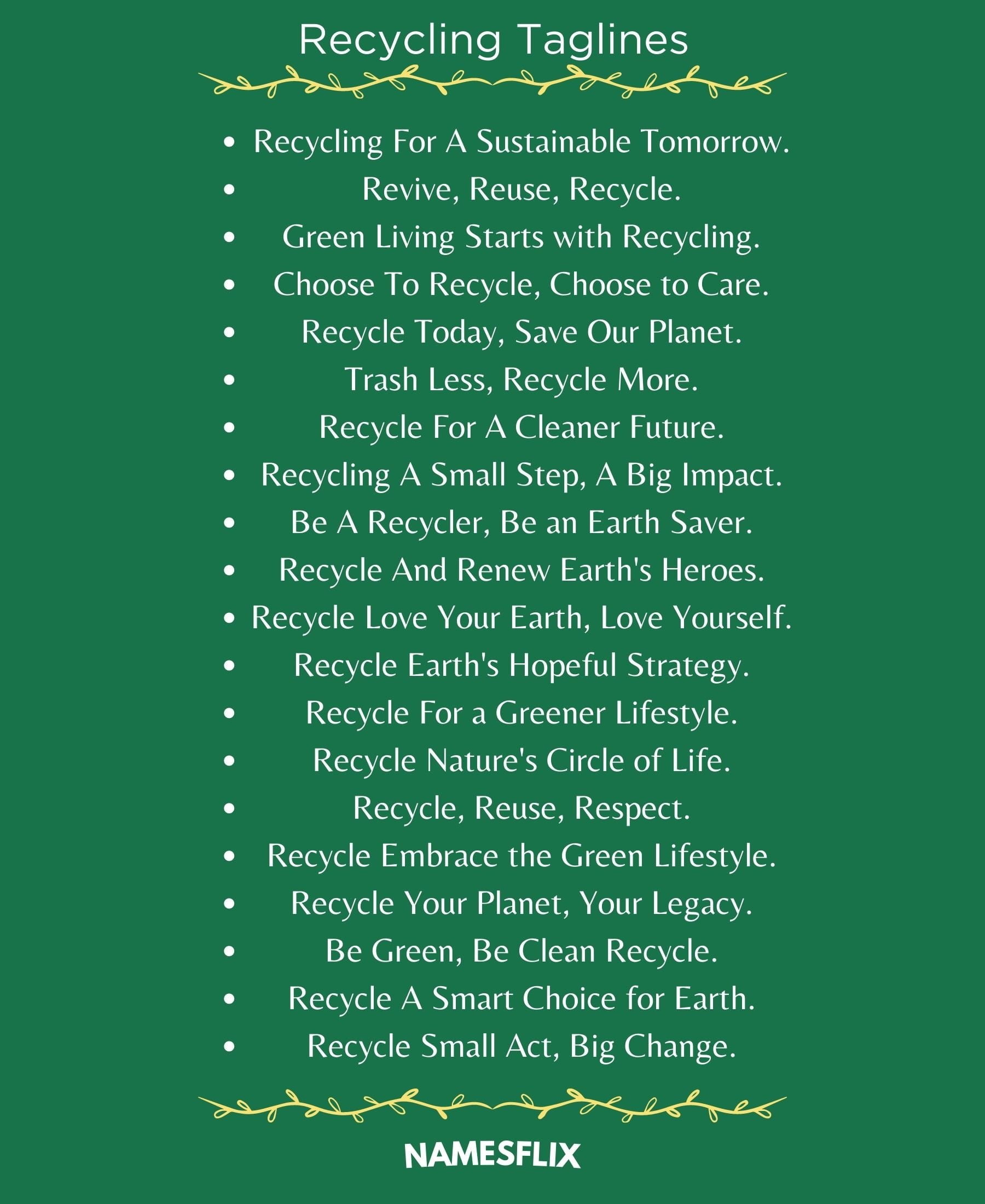 520+ Recycling Slogans & Taglines for Your Earthly Duty