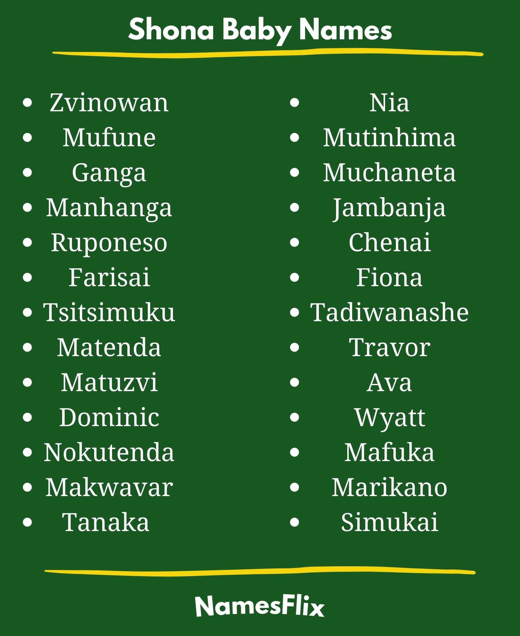 730+ Unique Shona Baby Names: A Gift to Your Child