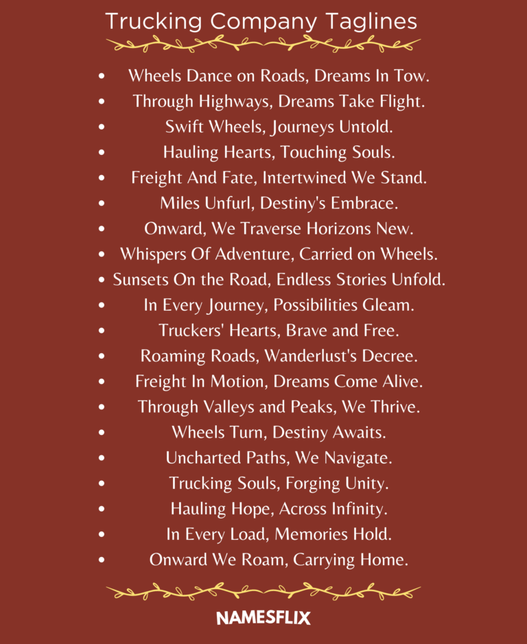 435+ Trucking Company Slogans: Driving Your Business Forward!