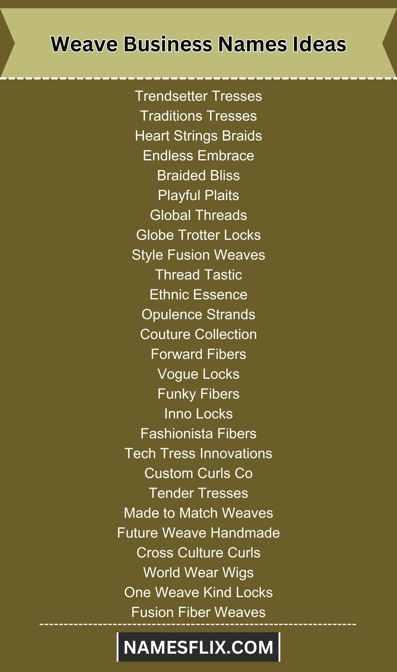 750+ Best Weave Business Names You'll Enjoy