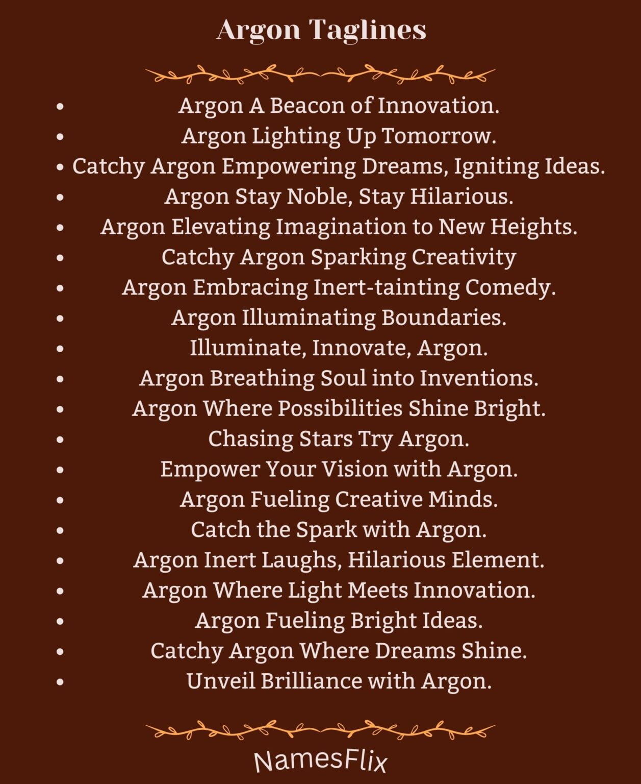 525+ Best Argon Slogans to Unveil the Power of Element