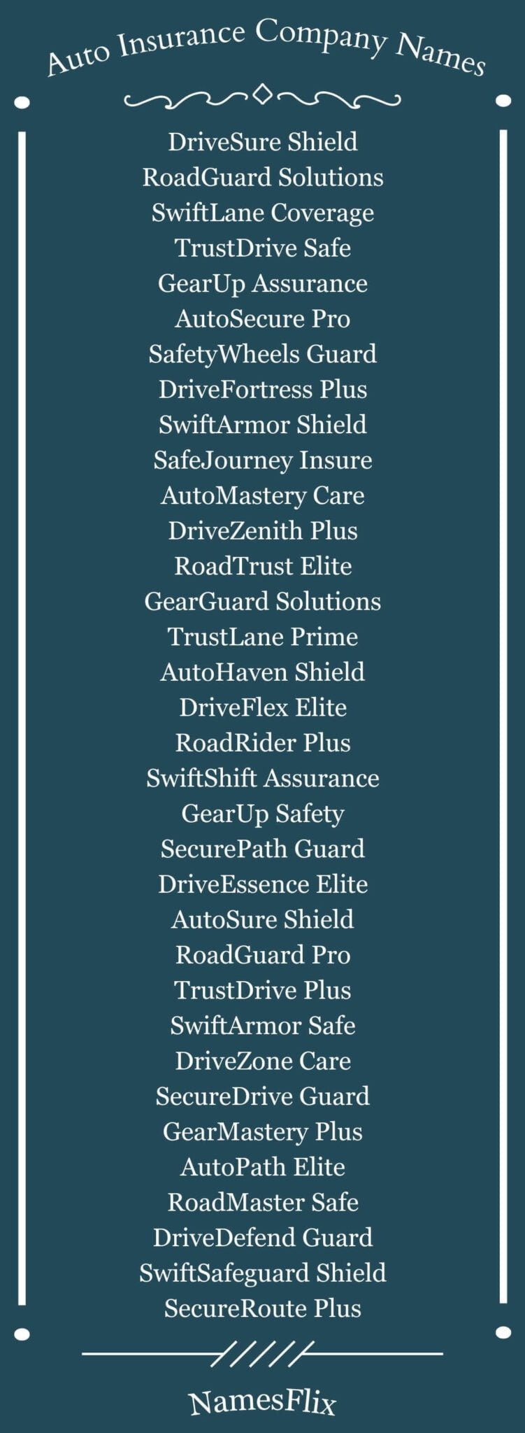 800+ Best Auto Insurance Company Names for Road Safety