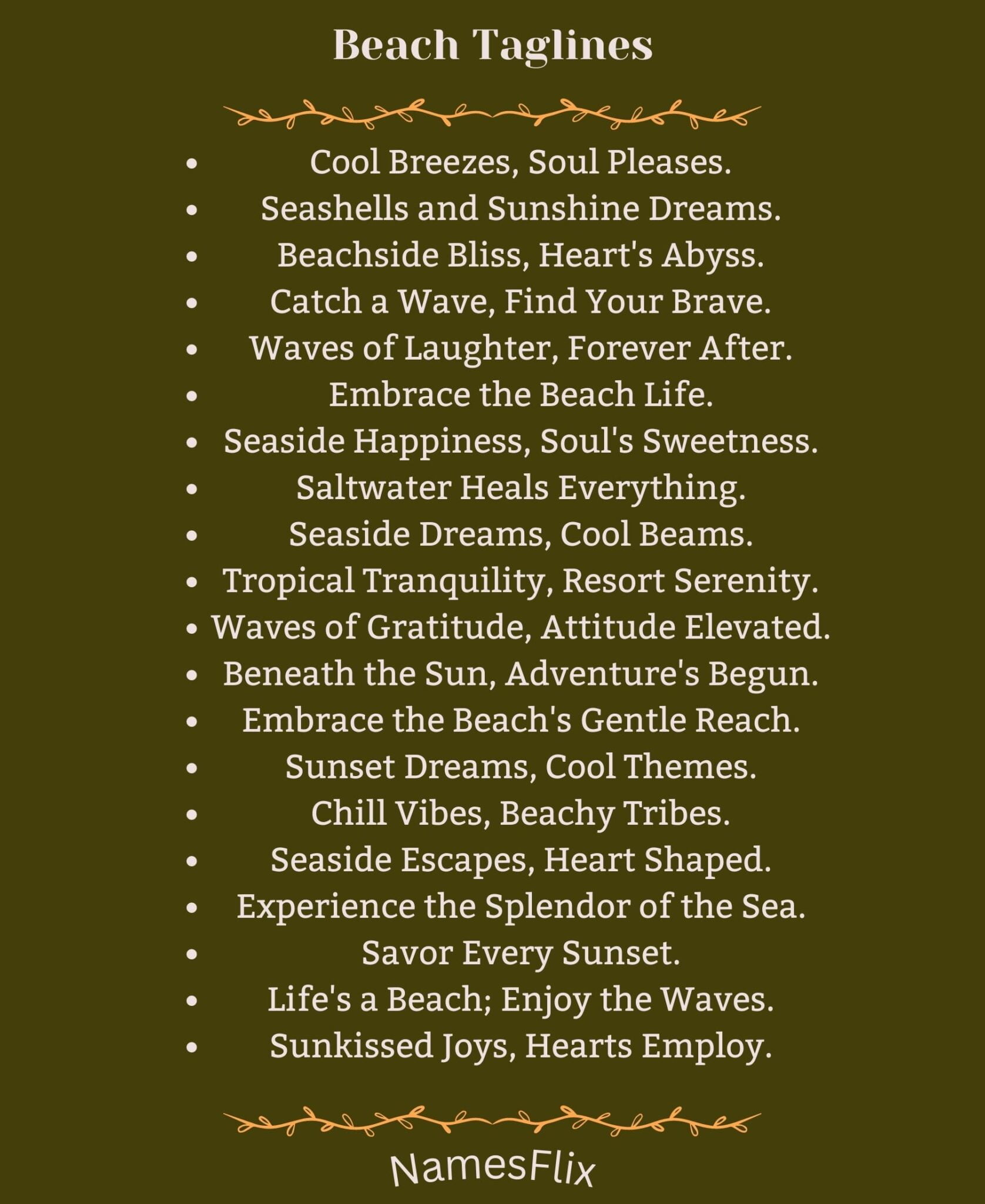 570+ Cool Beach Slogans to Glow up in Summer