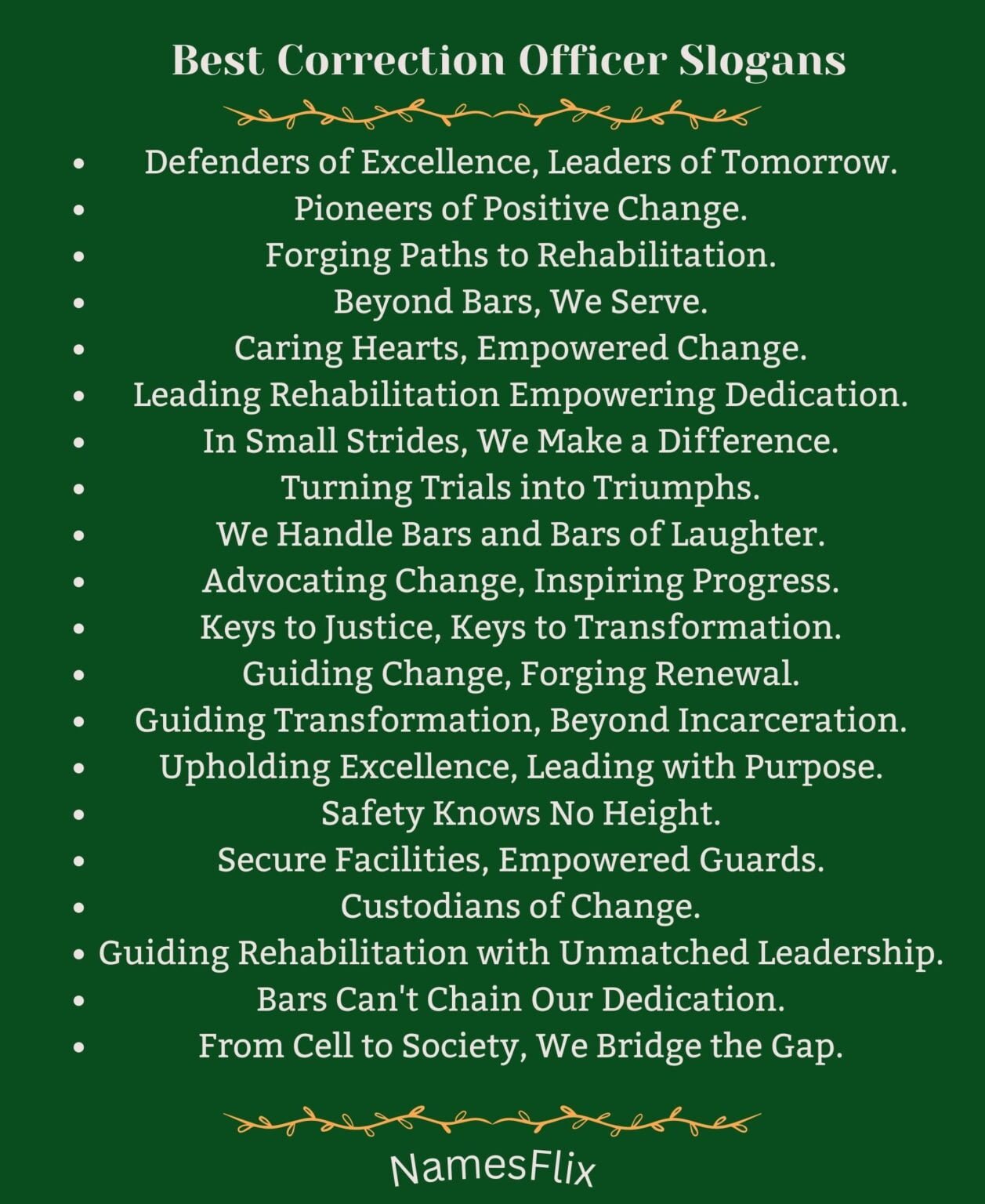 560+ Correction Officer Slogans ,Sayings & Quotes