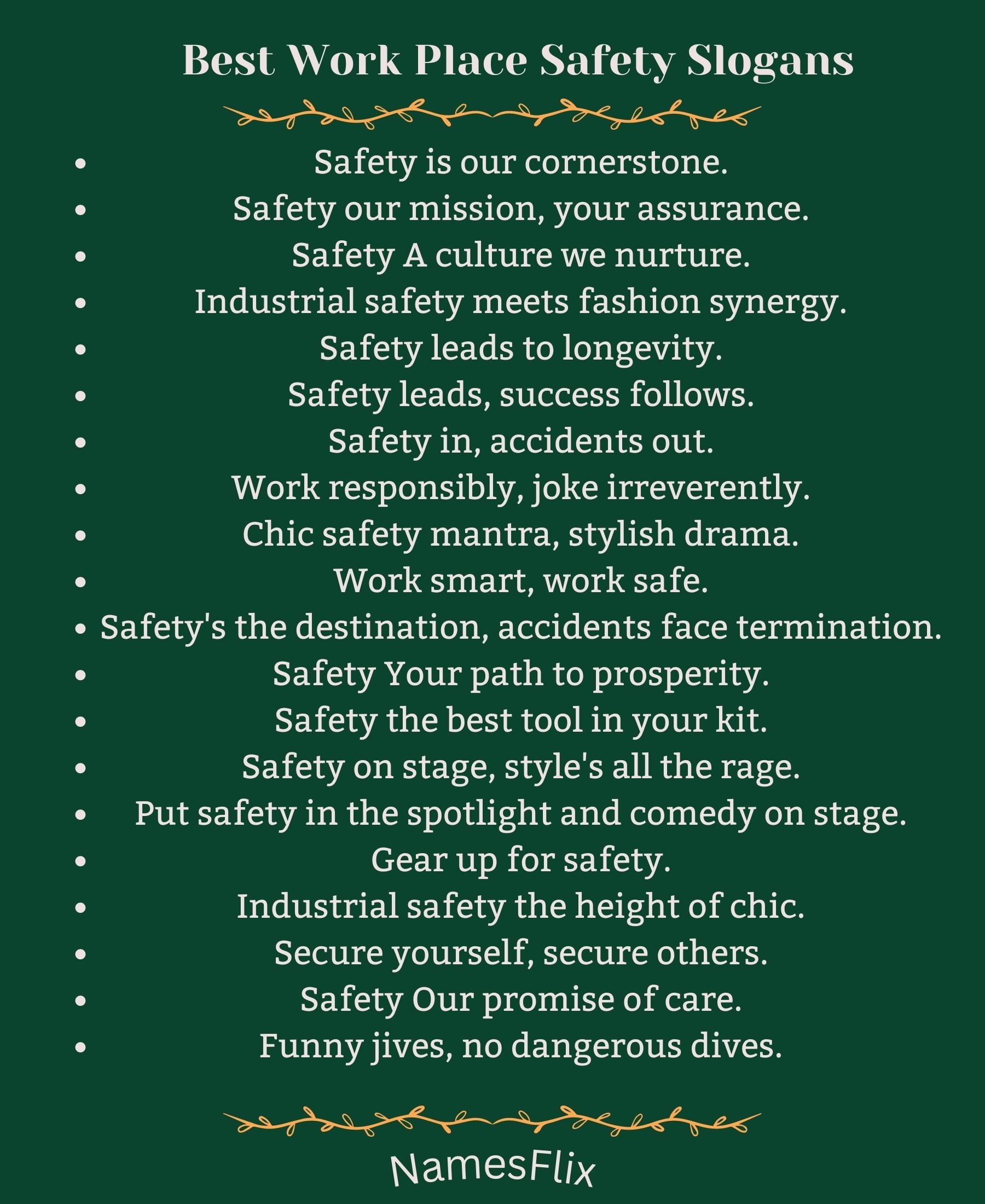 610+ Industrial Safety Slogans that Really Commands Attention