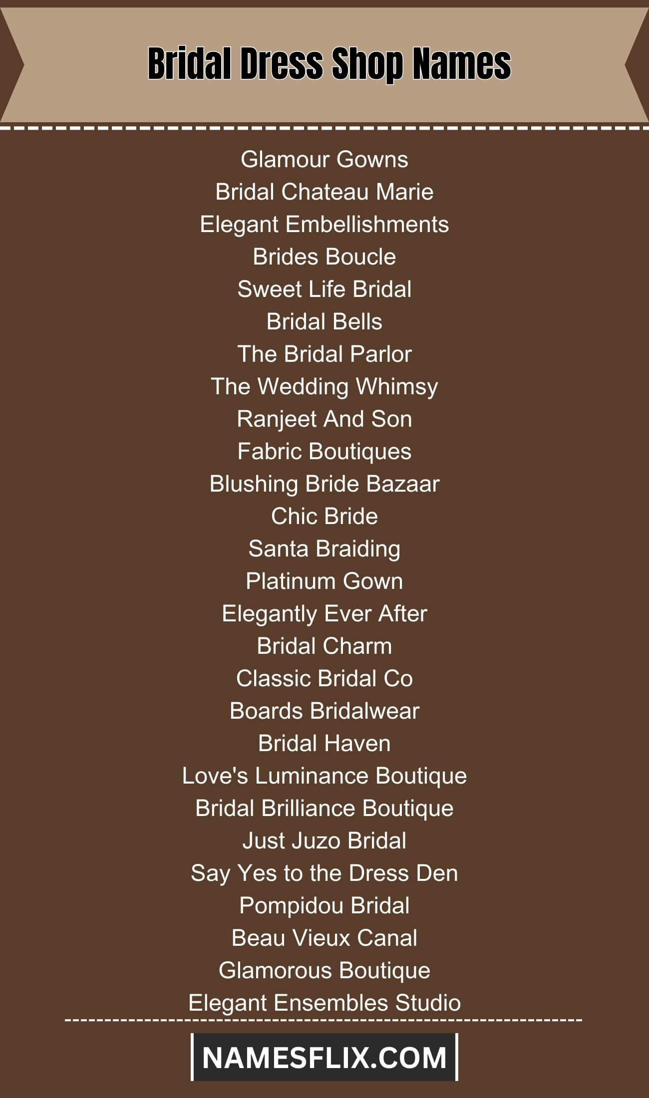 1000+ Unique Bridal Shop Names That Steal the Spotlight