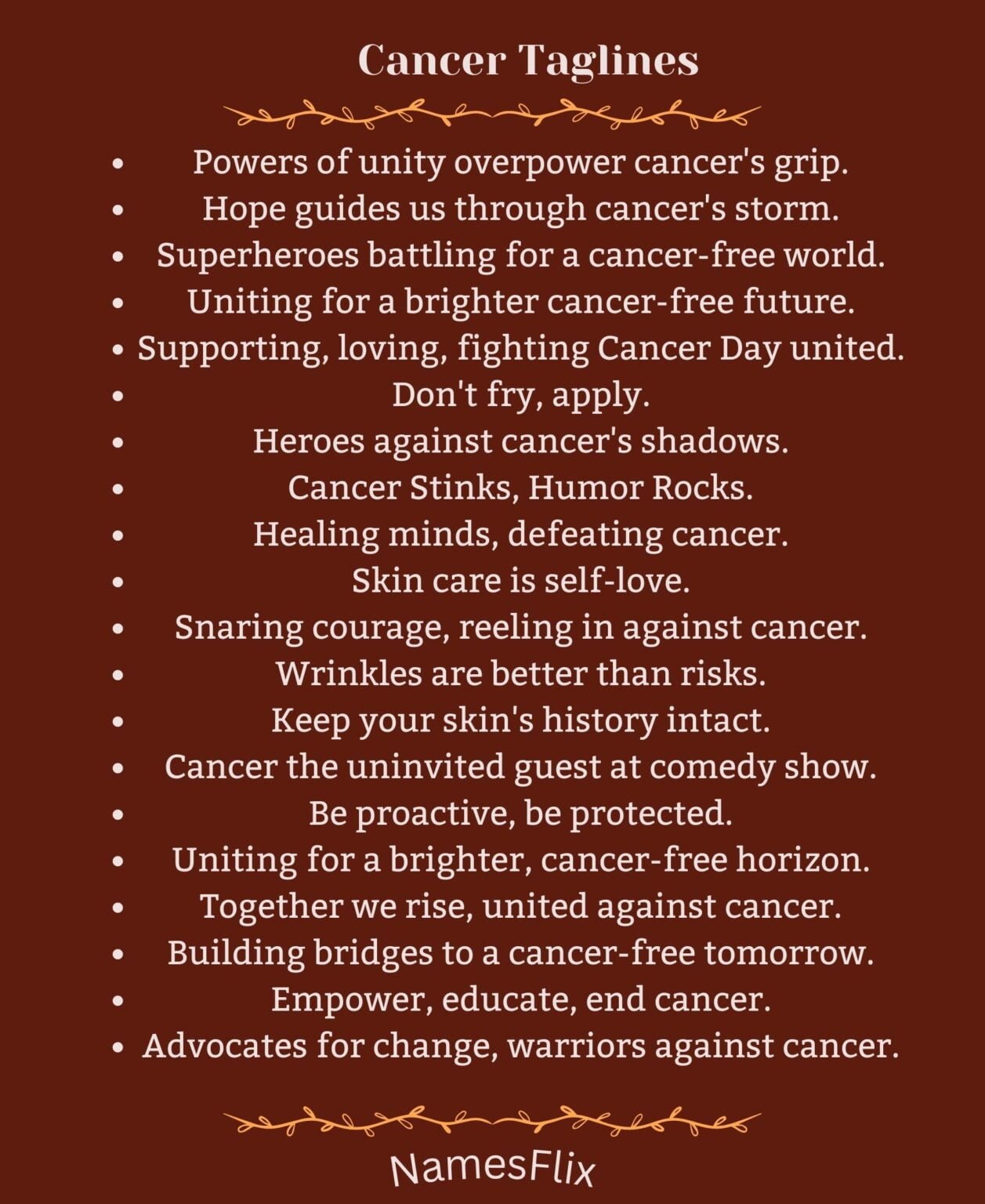630+ Cancer Slogans to Give Empowerment & Hope to Patient