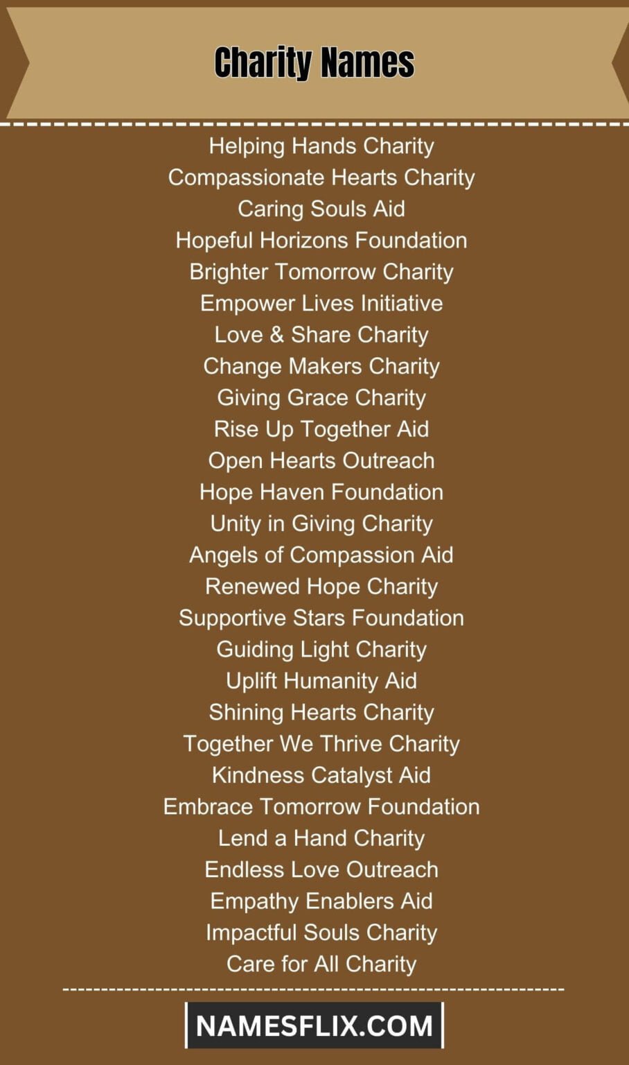 900+ Charity Names & Non Profit Organization Names Ideas