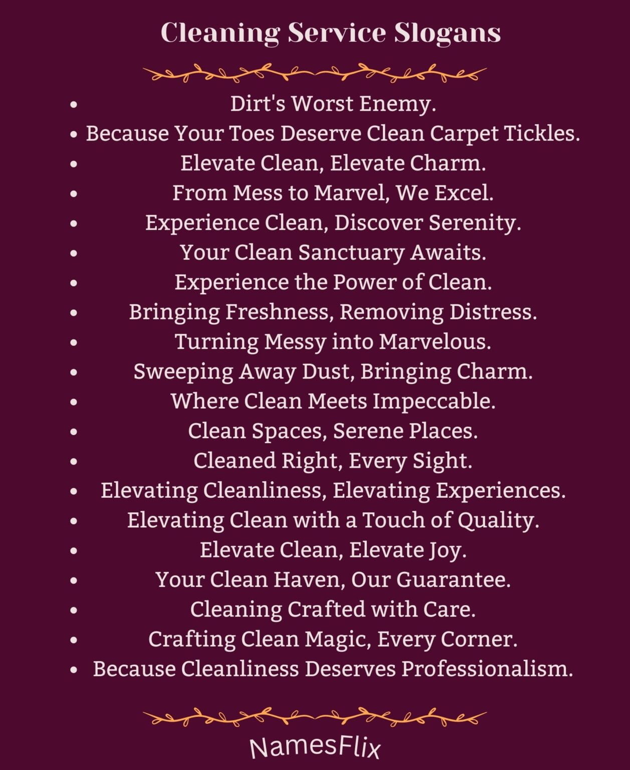 660+ Cool Cleaning Service Slogans & Taglines