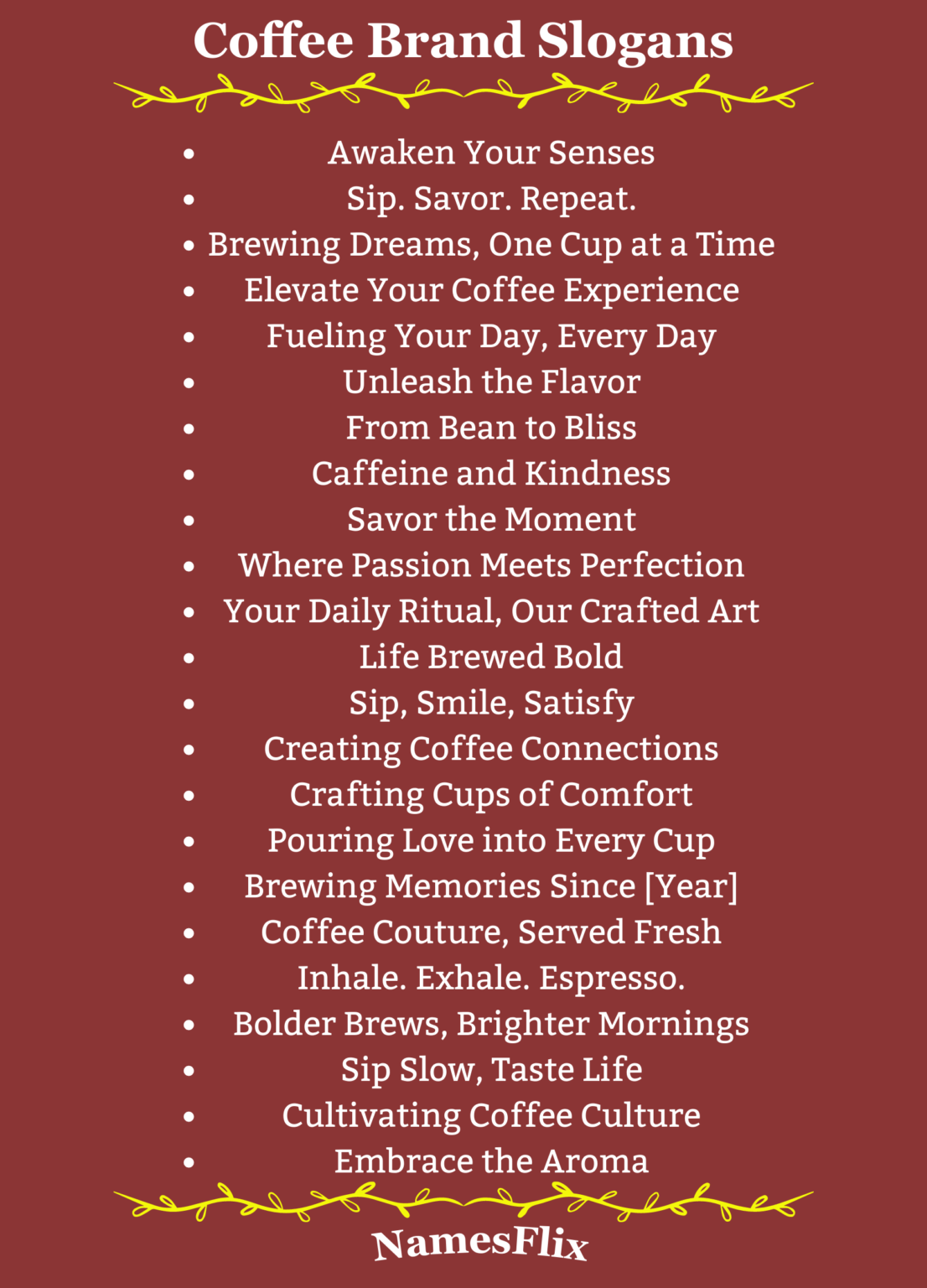 640+ Adorable Coffee Shop Slogans & Taglines That Sell