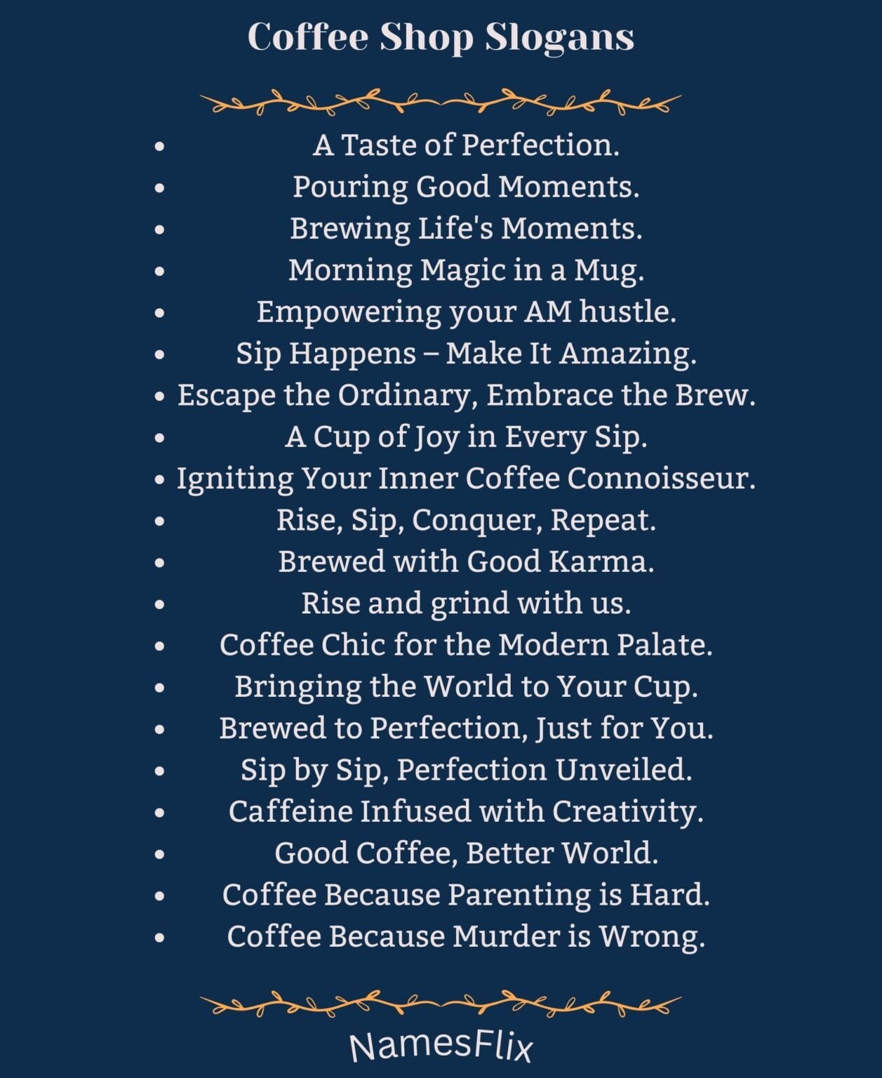 640+ Adorable Coffee Shop Slogans & Taglines That Sell