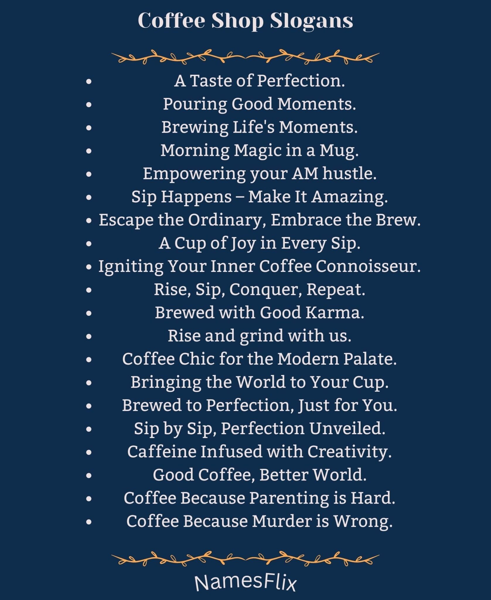 640+ Adorable Coffee Shop Slogans & Taglines That Sell