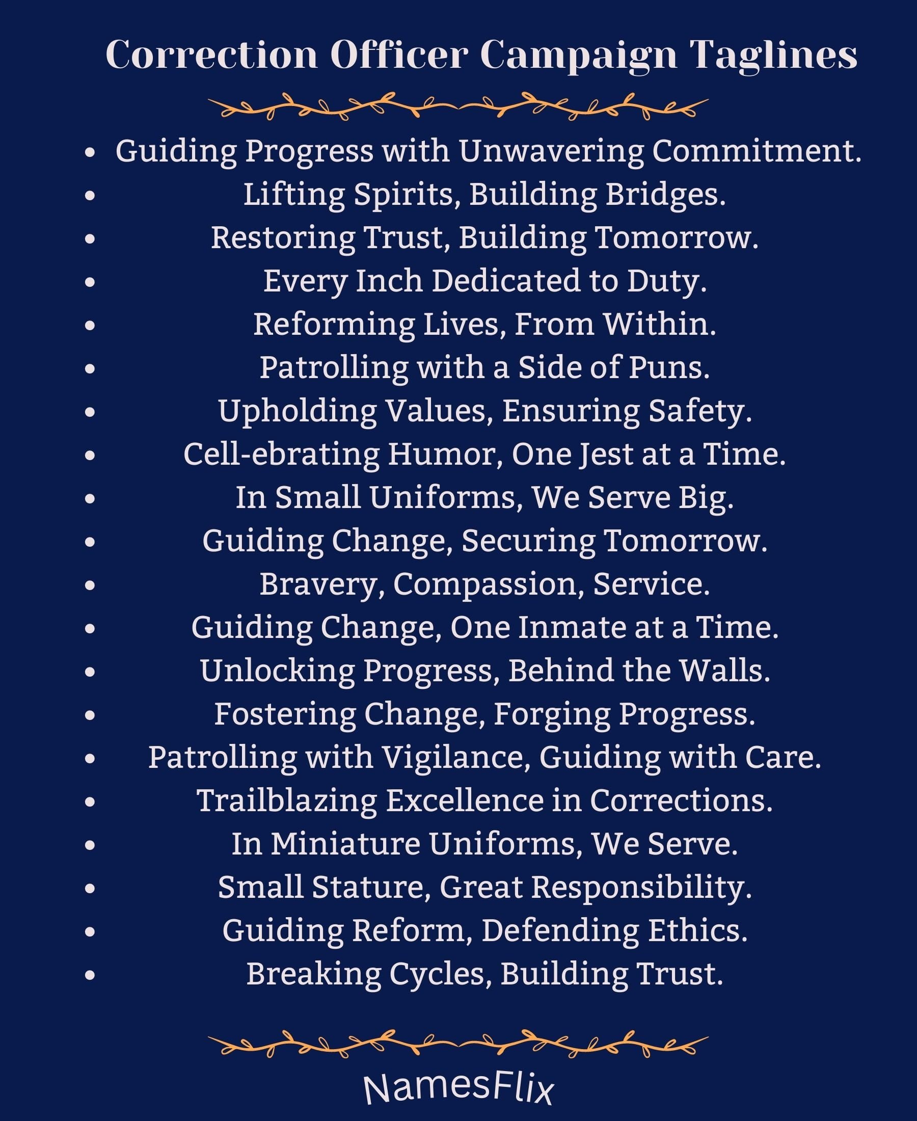 560+ Correction Officer Slogans ,Sayings & Quotes