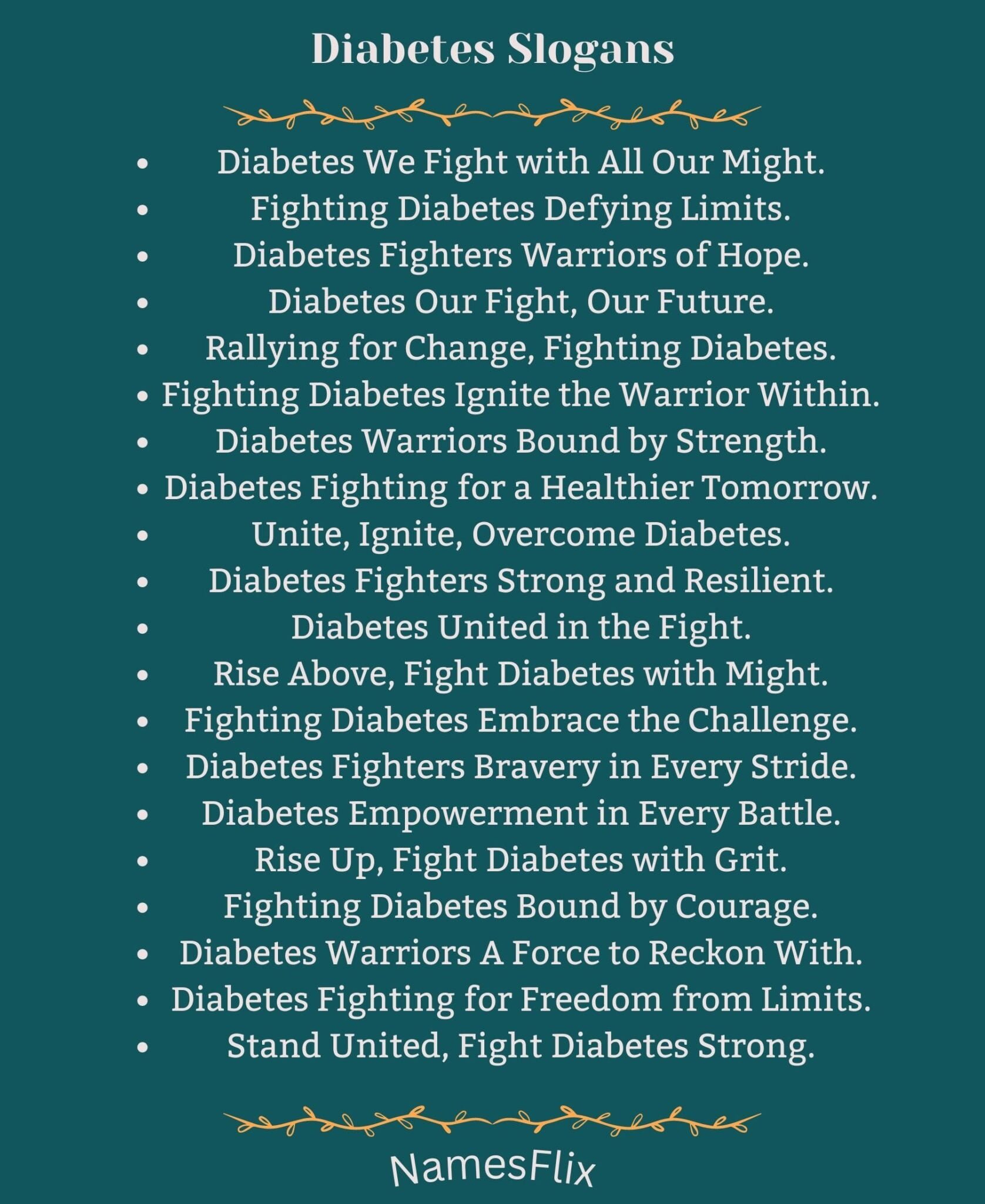 685+ Diabetes Slogans: Turning Sugar into Strength