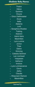 735+ Best Gladiator Baby Names that Roar with Strength