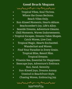 570+ Cool Beach Slogans to Glow up in Summer