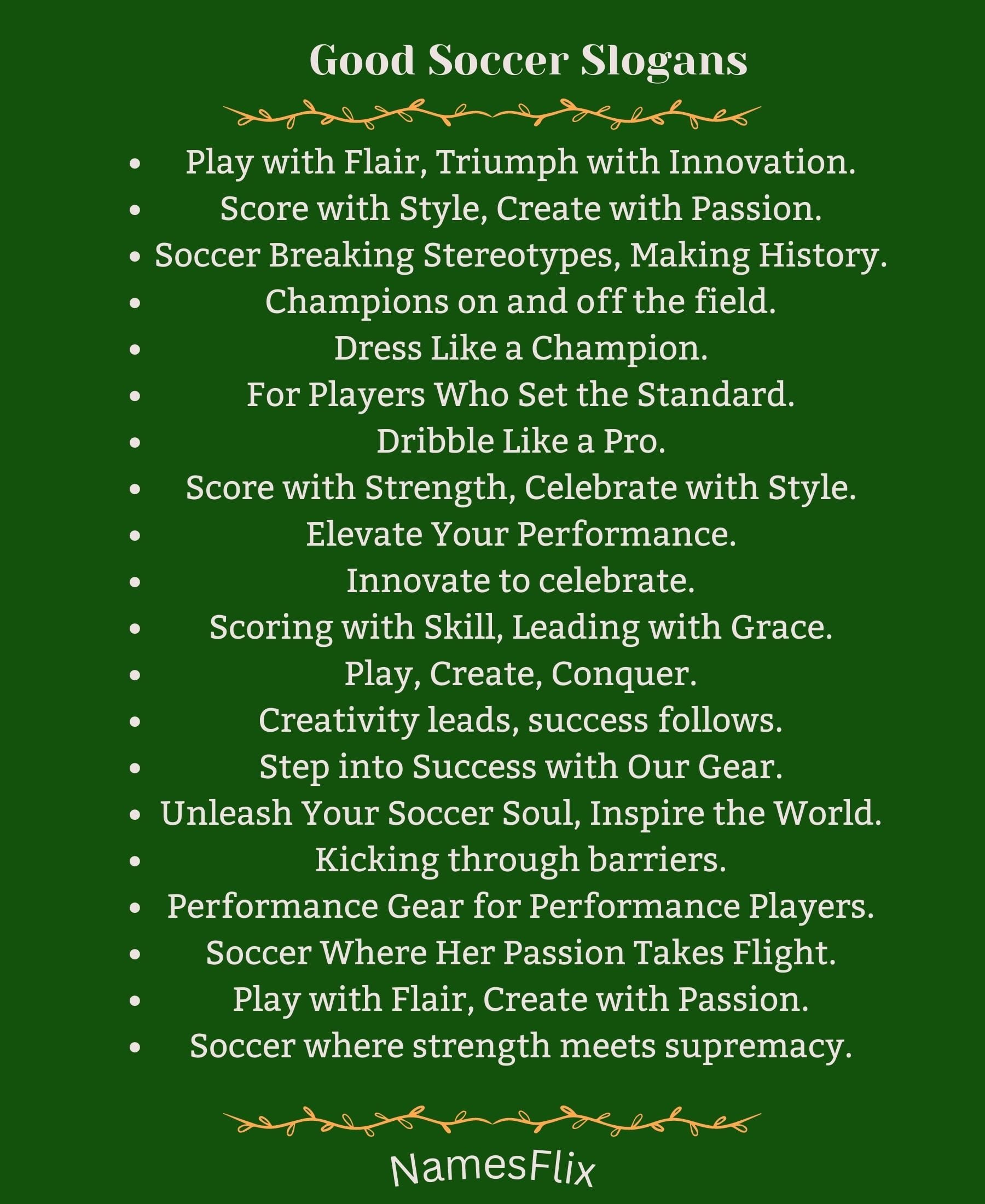 960+ Soccer Slogans for Kicking Dreams into Goals