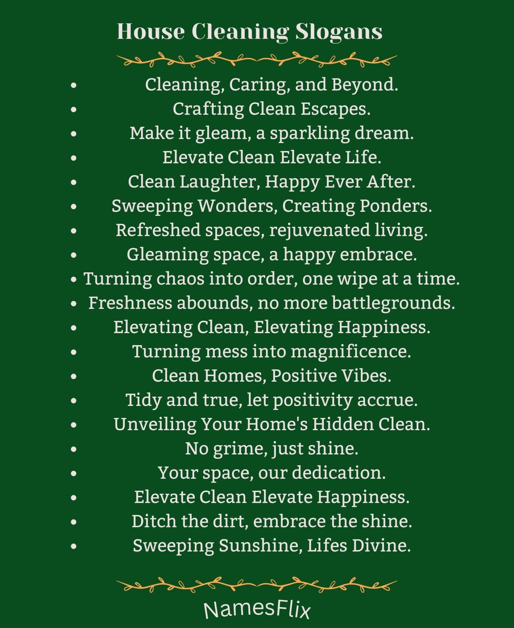 520+ Best Cleaning Slogans for Neat & Tidy Thoughts