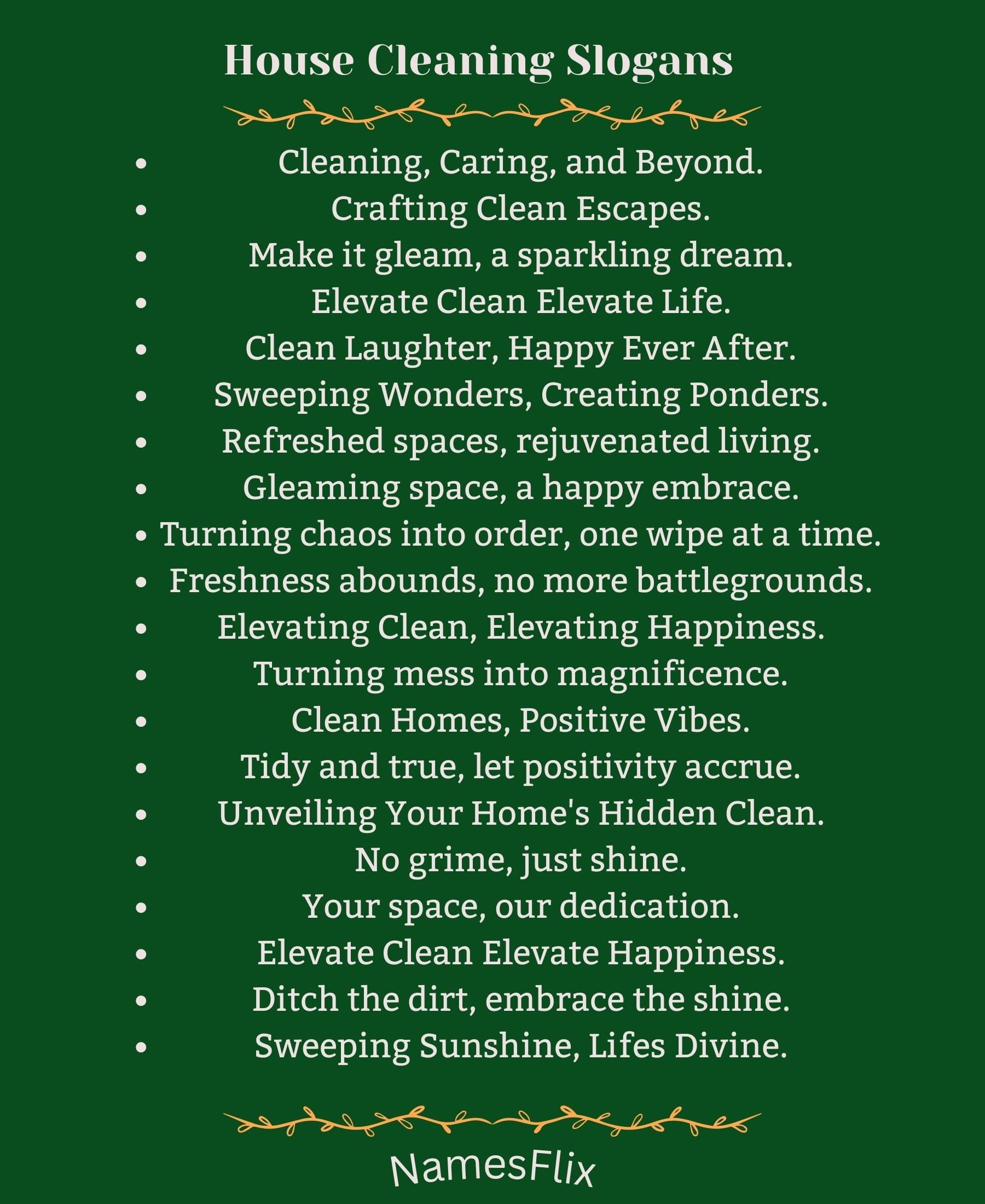 520+ Best Cleaning Slogans for Neat & Tidy Thoughts