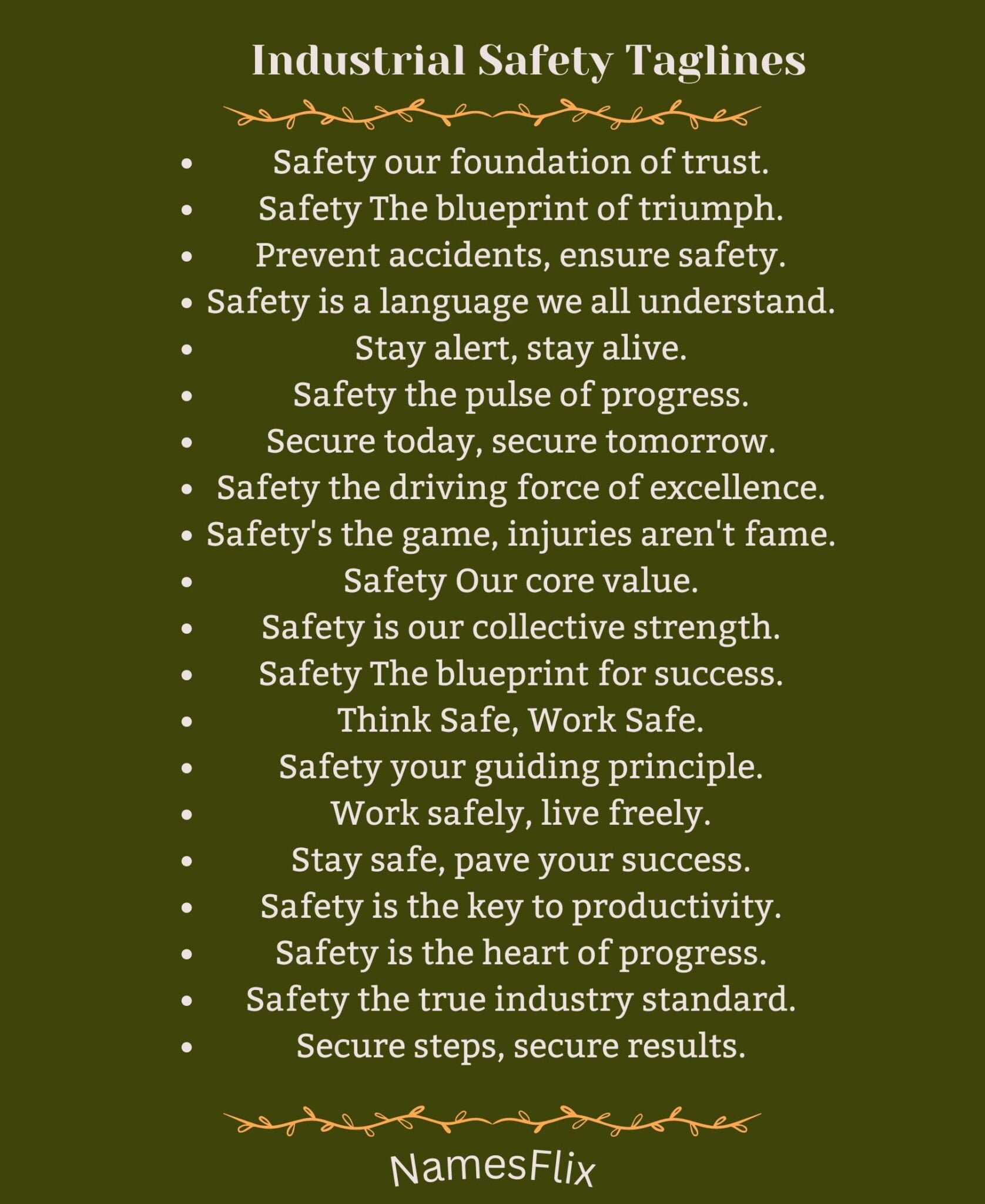 610+ Industrial Safety Slogans that Really Commands Attention
