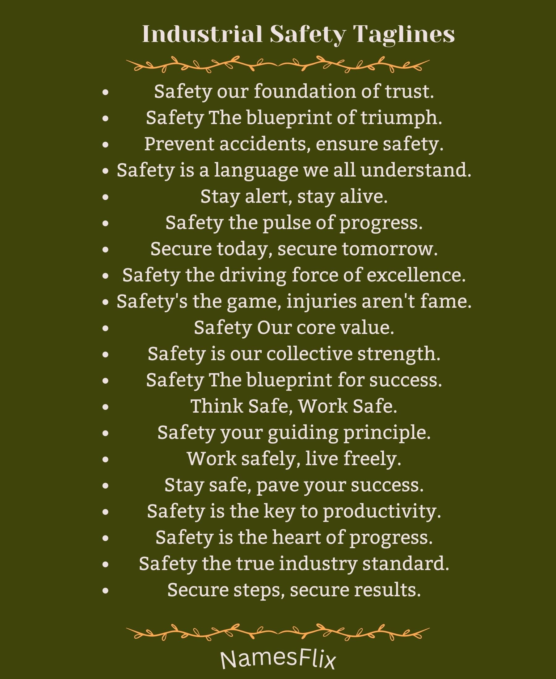 610+ Industrial Safety Slogans that Really Commands Attention