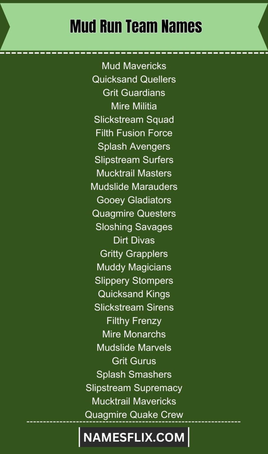 880+ Mud Run Team Names to Dominate the Muddy Challenge