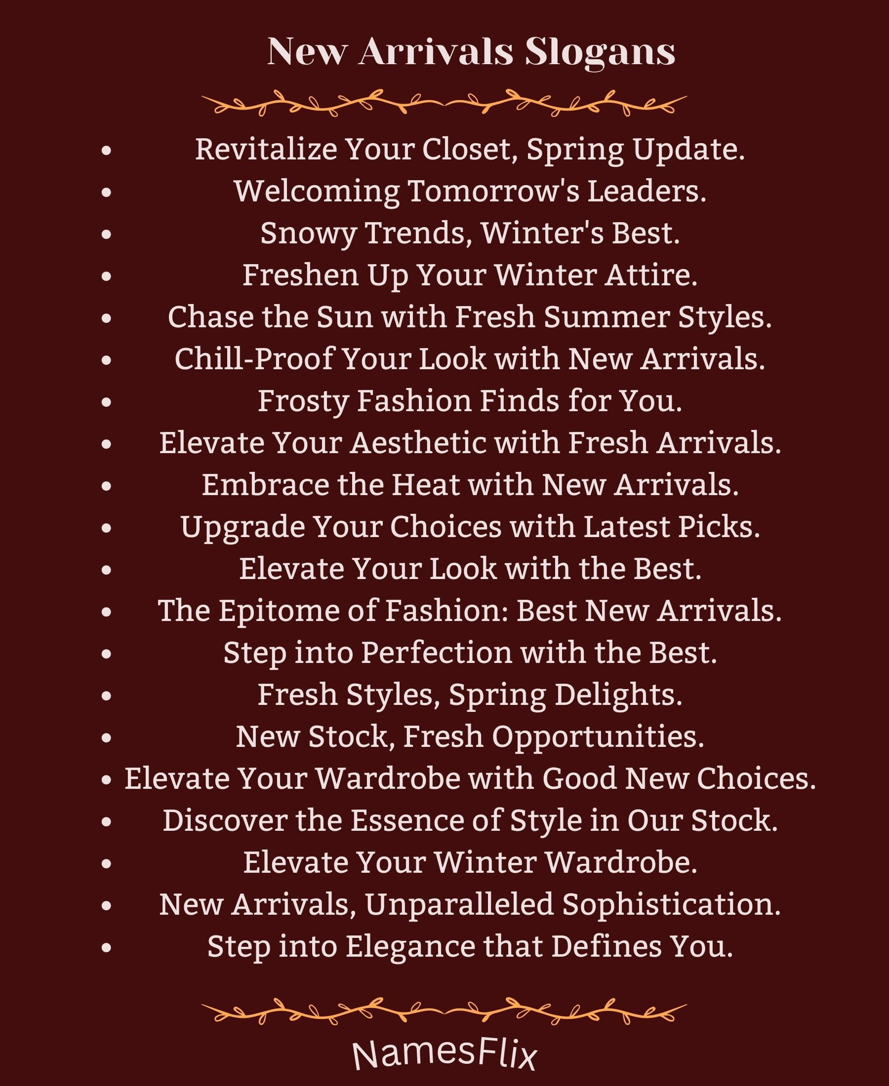 660+ New Arrivals Slogans & Taglines to Get More Sales