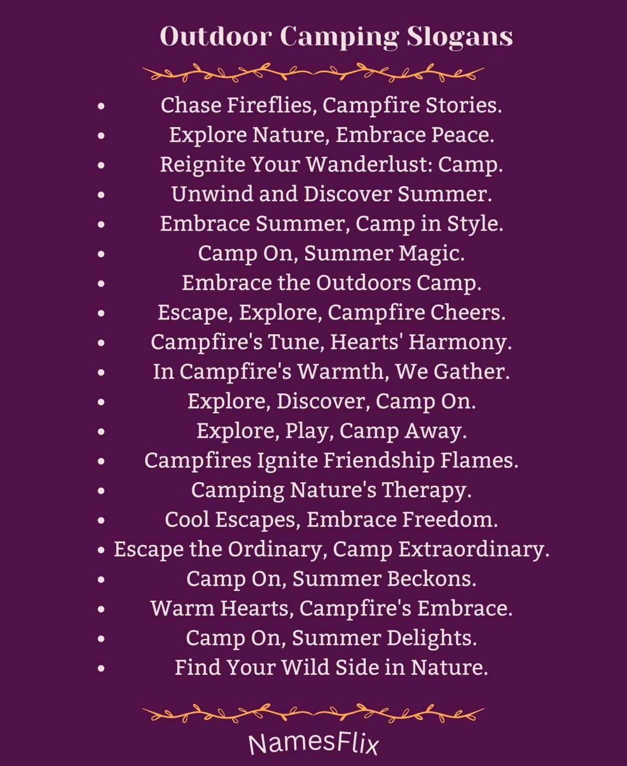 480+ Camping Slogans for Finding Peace in Nature's Campsites