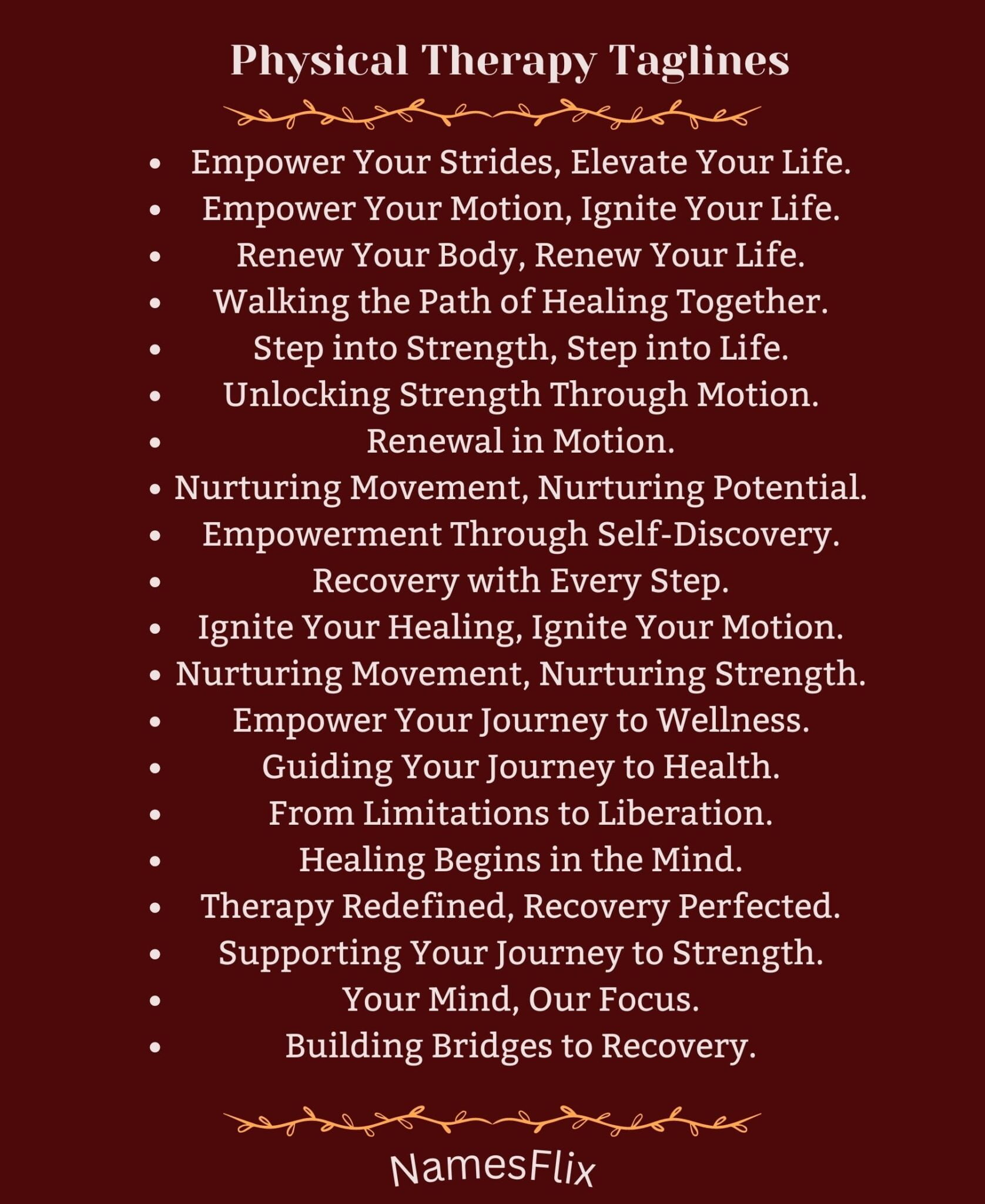 545+ Attractive Physical Therapy Slogans And Saying