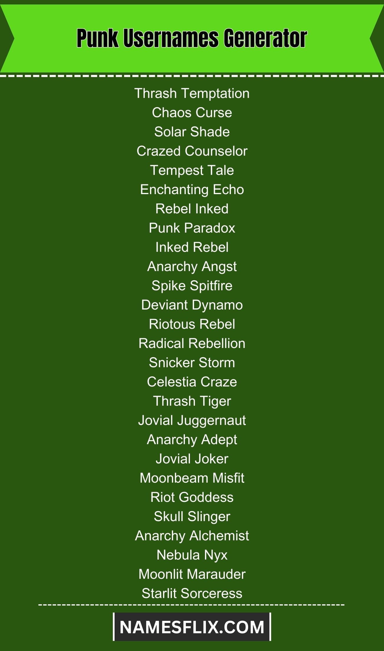 600+ Punk Usernames Ideas & Suggestions That Really Rocks