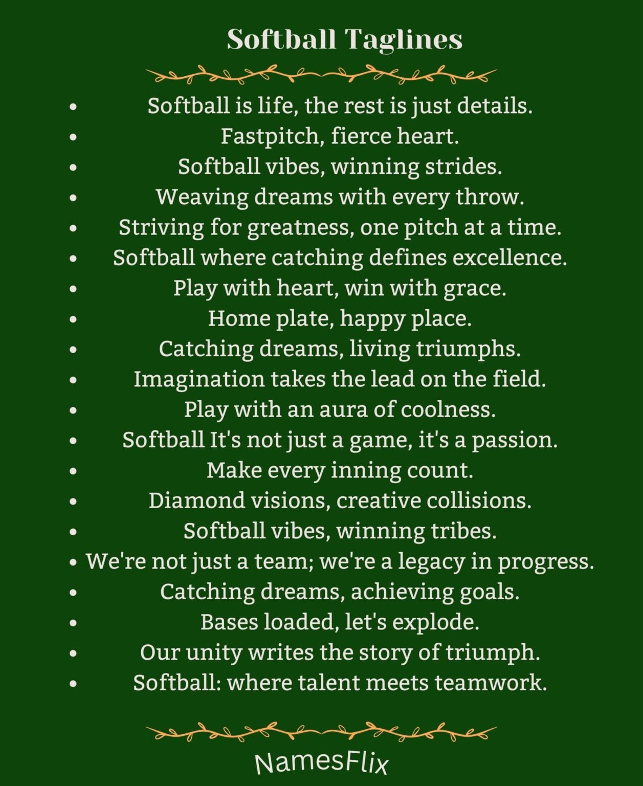 565+ Softball Slogans that Encourage Team Domination
