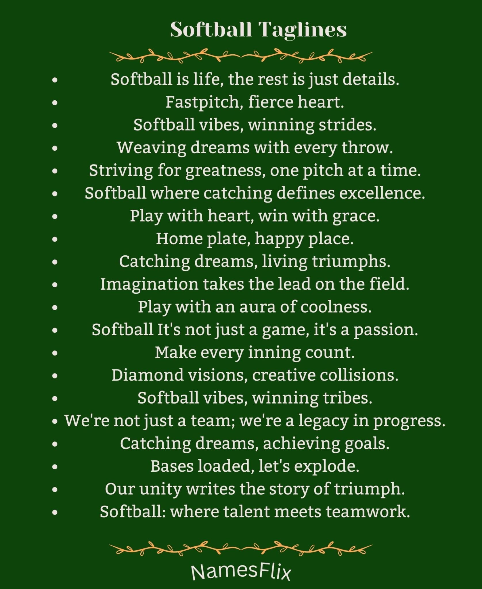 565+ Softball Slogans that Encourage Team Domination