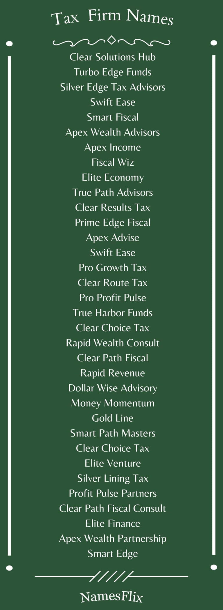 1200+ Catchy Tax Business Names for Cracking the Code