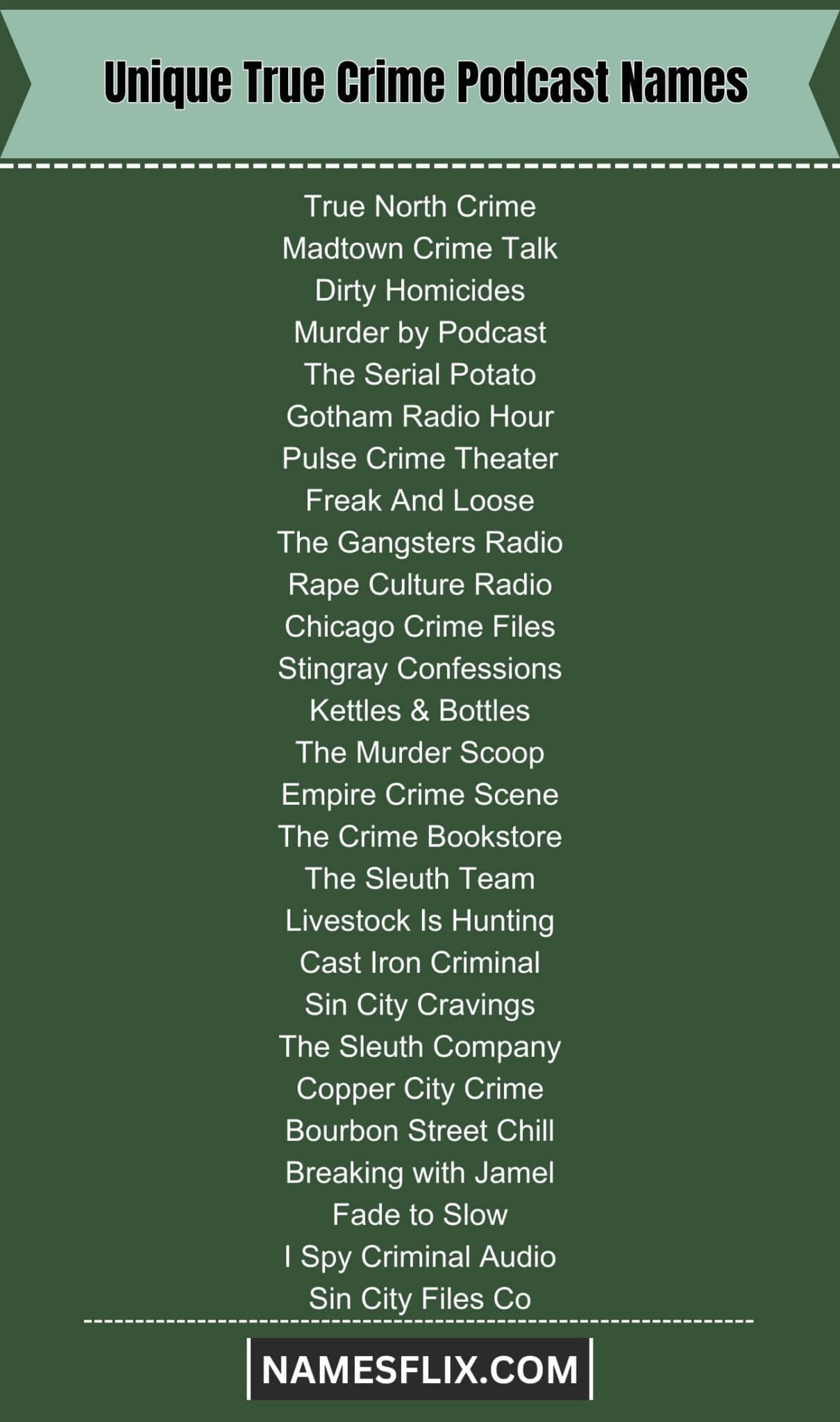 1200+ True Crime Podcast Names to Weave Suspense
