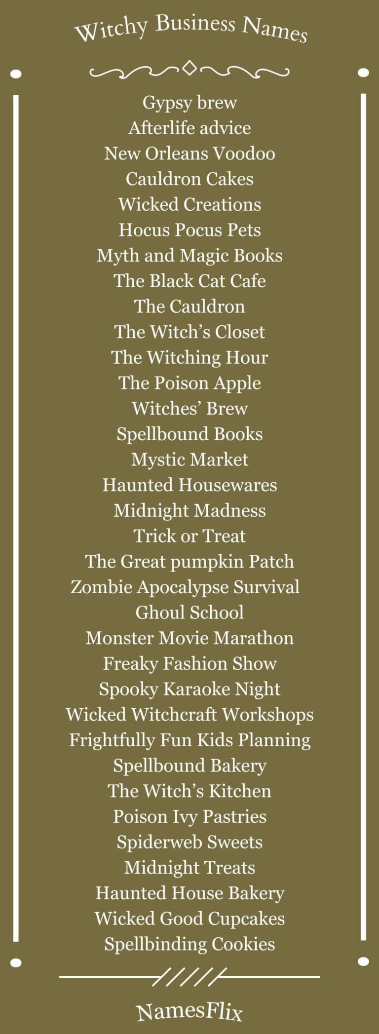 1500+ Witchy Business Names That Sells Like Magic