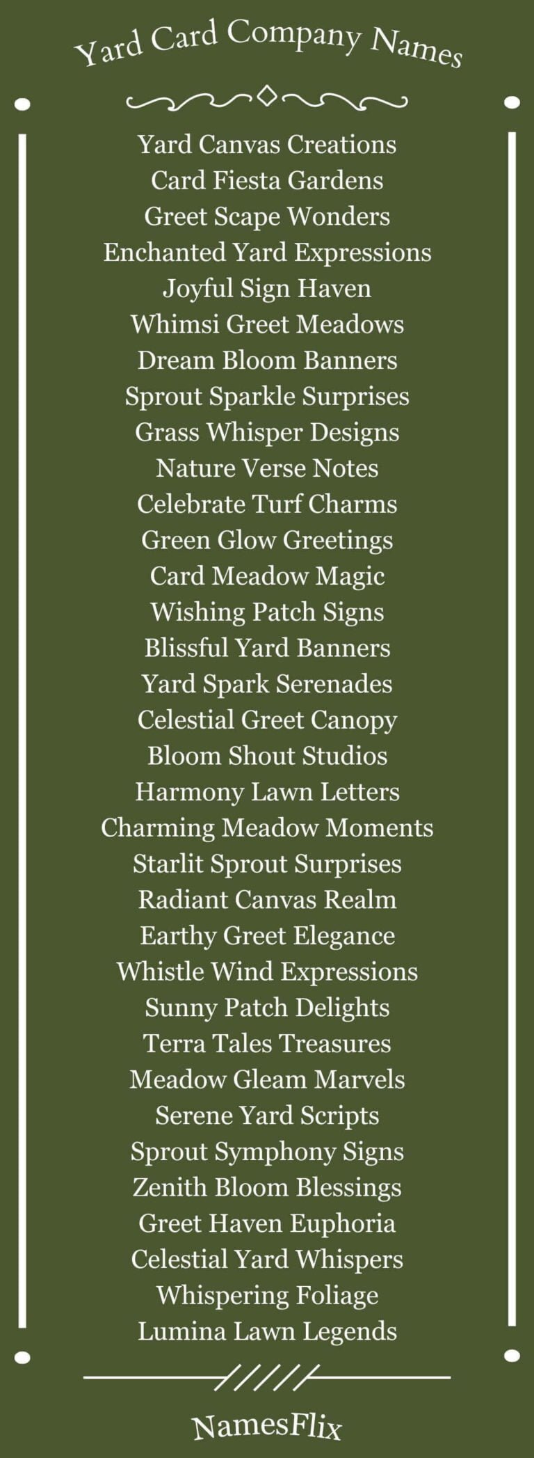 820+ Yard Sign Business Names to Fill Your Yard with Delight