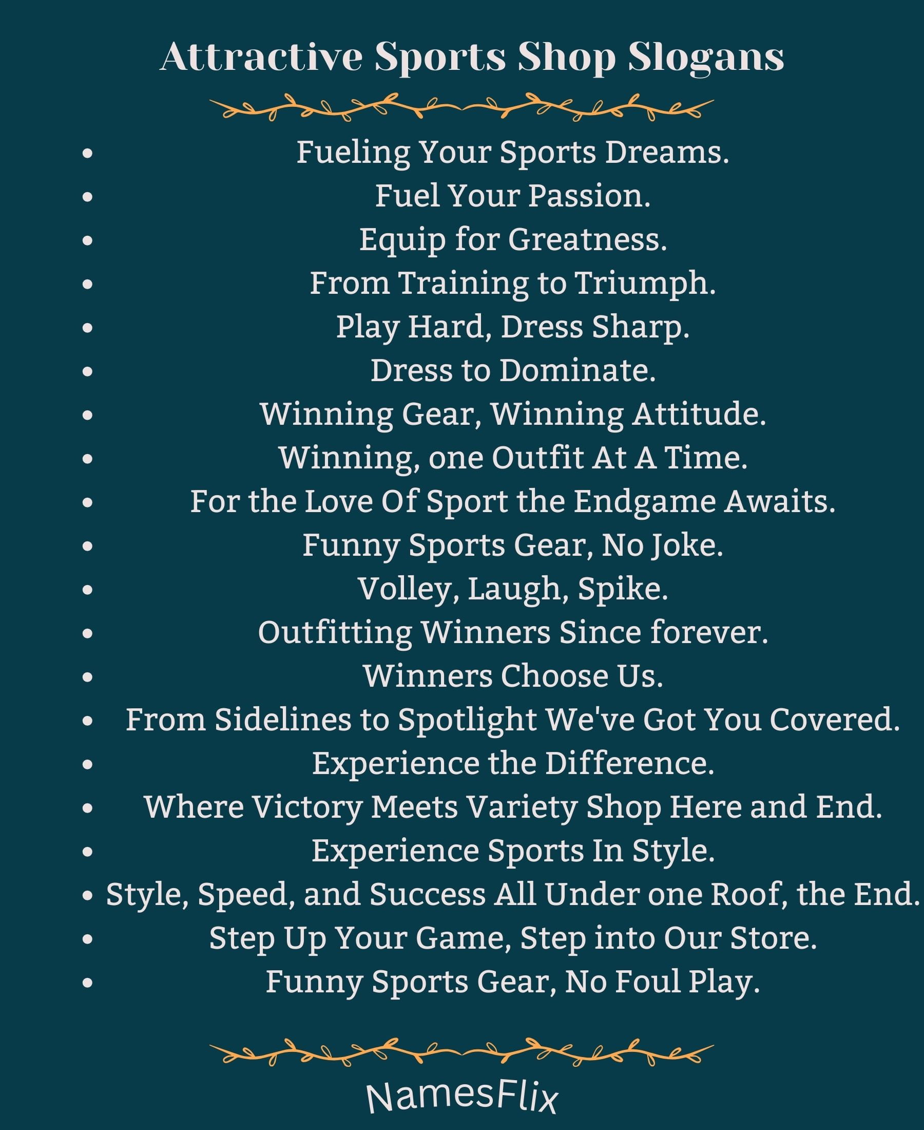 600+ Sport Shop Slogans and Taglines Ideas
