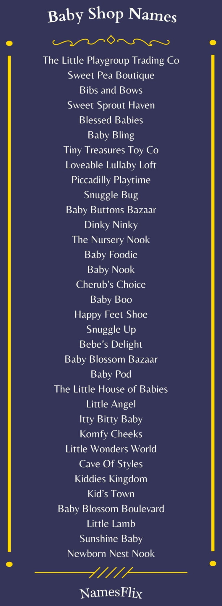 1100+ Cute Baby Shop Names Ideas and Suggestions