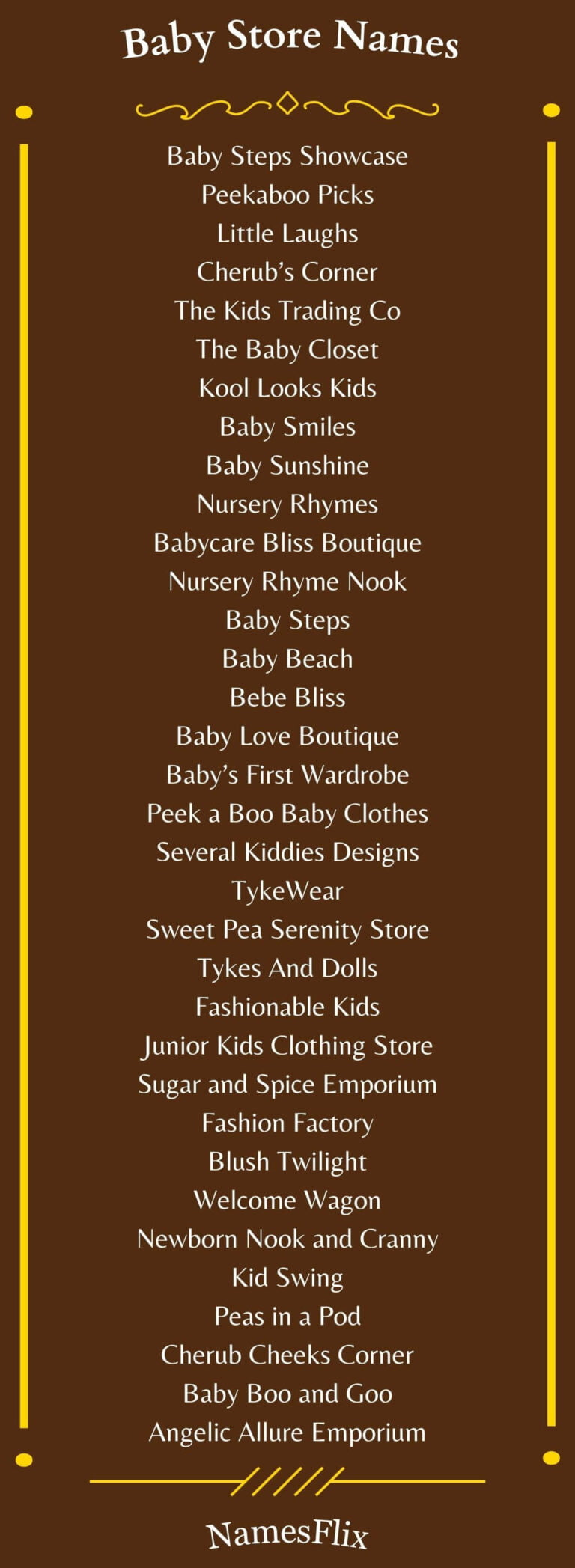 1100+ Cute Baby Shop Names Ideas and Suggestions